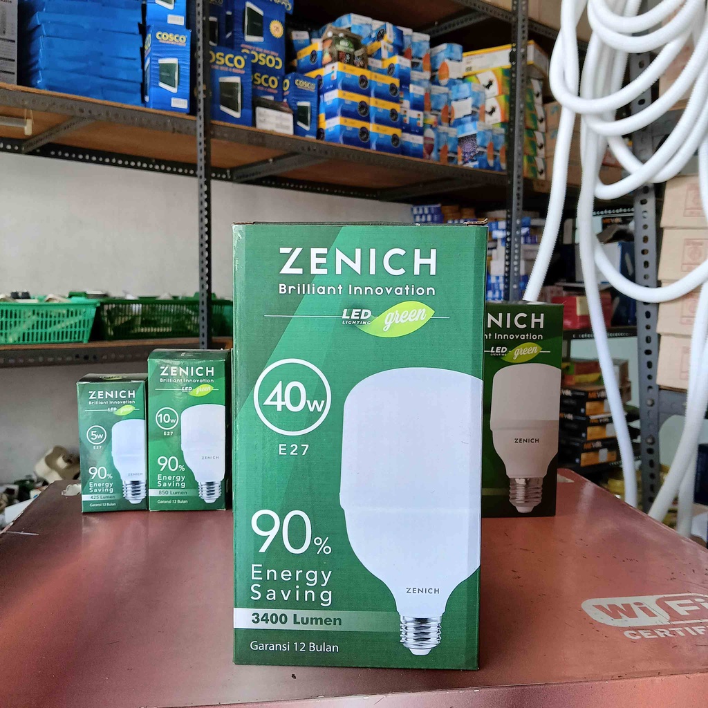 ZENICH 40 WATT LED LAMP T BULB LED LAMP 1 YEAR WARRANTY | Shopee ...