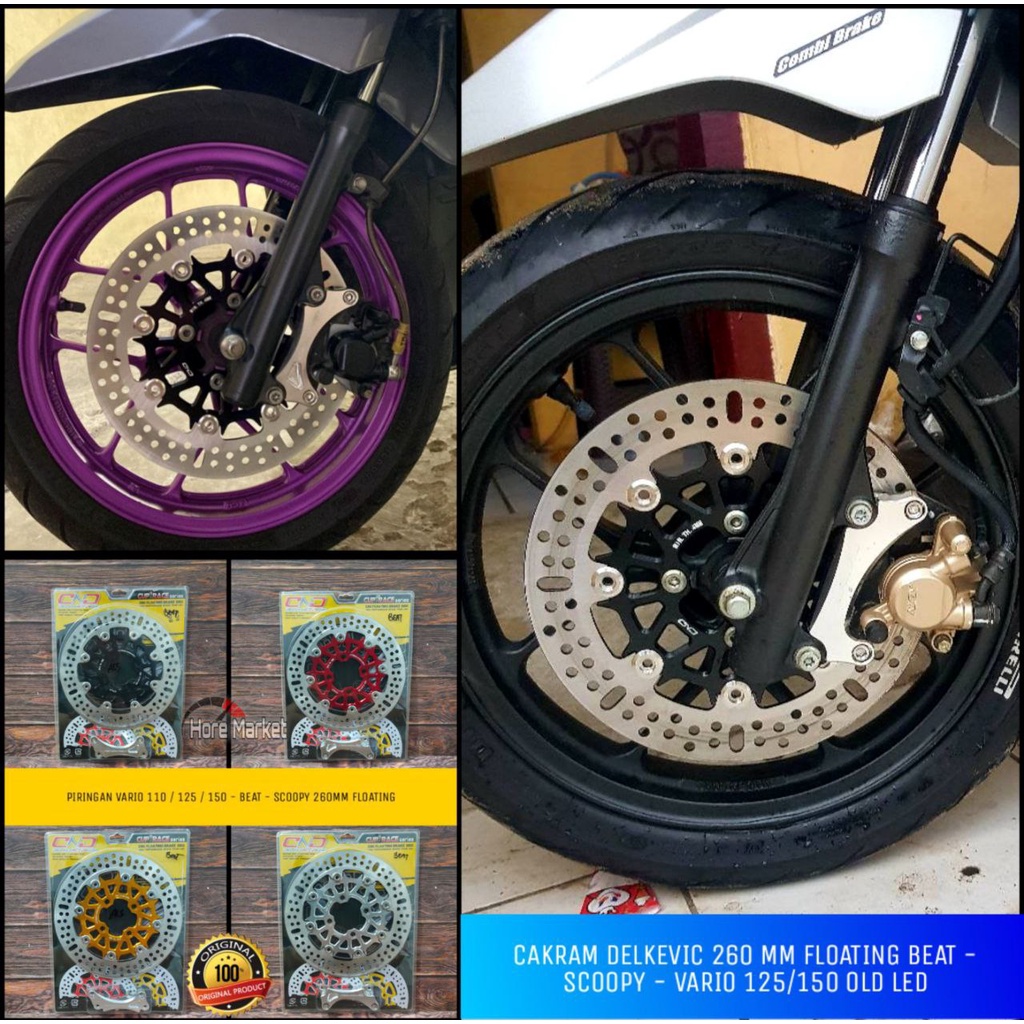 Delkevic FLOATING DISC 260MM VARIO 110 125 150 OLD LED BEAT FI ESP ...
