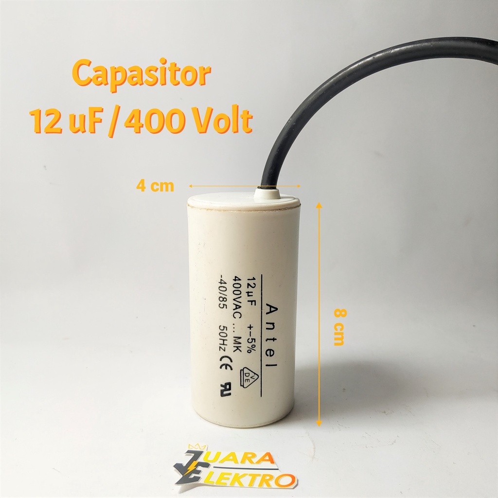 ANTEL Round Capacitor Water Pump 12 uF 400V | 12uF/400 Volt Round ...