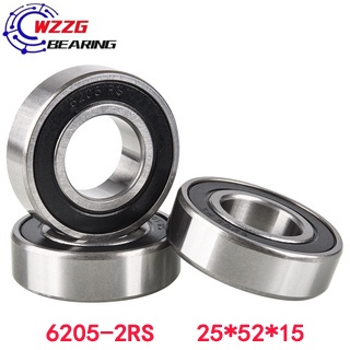 WZZG 2pcs 6205ZZ 6205-2RS shielded deep groove ball bearing 25*52*15 mm 6205 -2Z 6205RS bearings ...