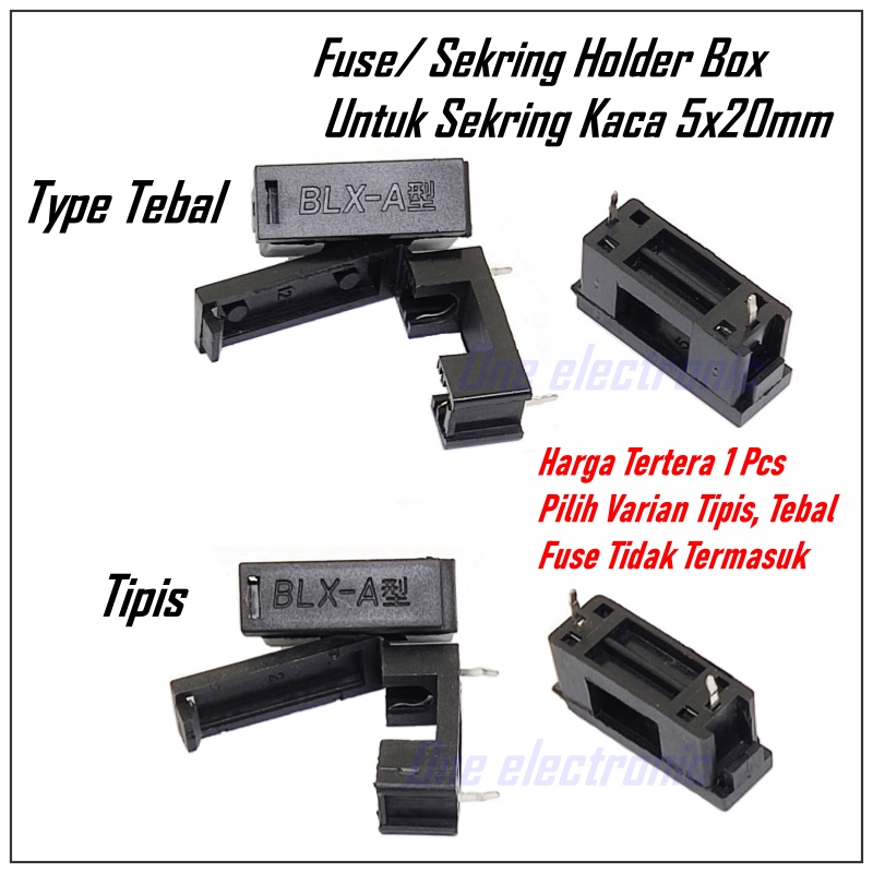 Pcb Fuse Holder 5x20mm Box Fuse Box Glass Fuse Holder BLX-A Power ...