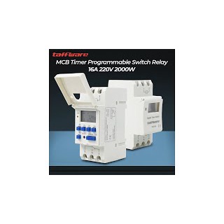 New!! MCB Timer Programmable Switch Relay 16A 220V 2000W - THC15A ...