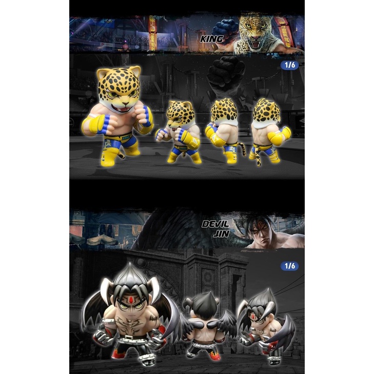 Tekken Series Blind Box Q Version Fighting [Genuine] Doll Cute Figures ...