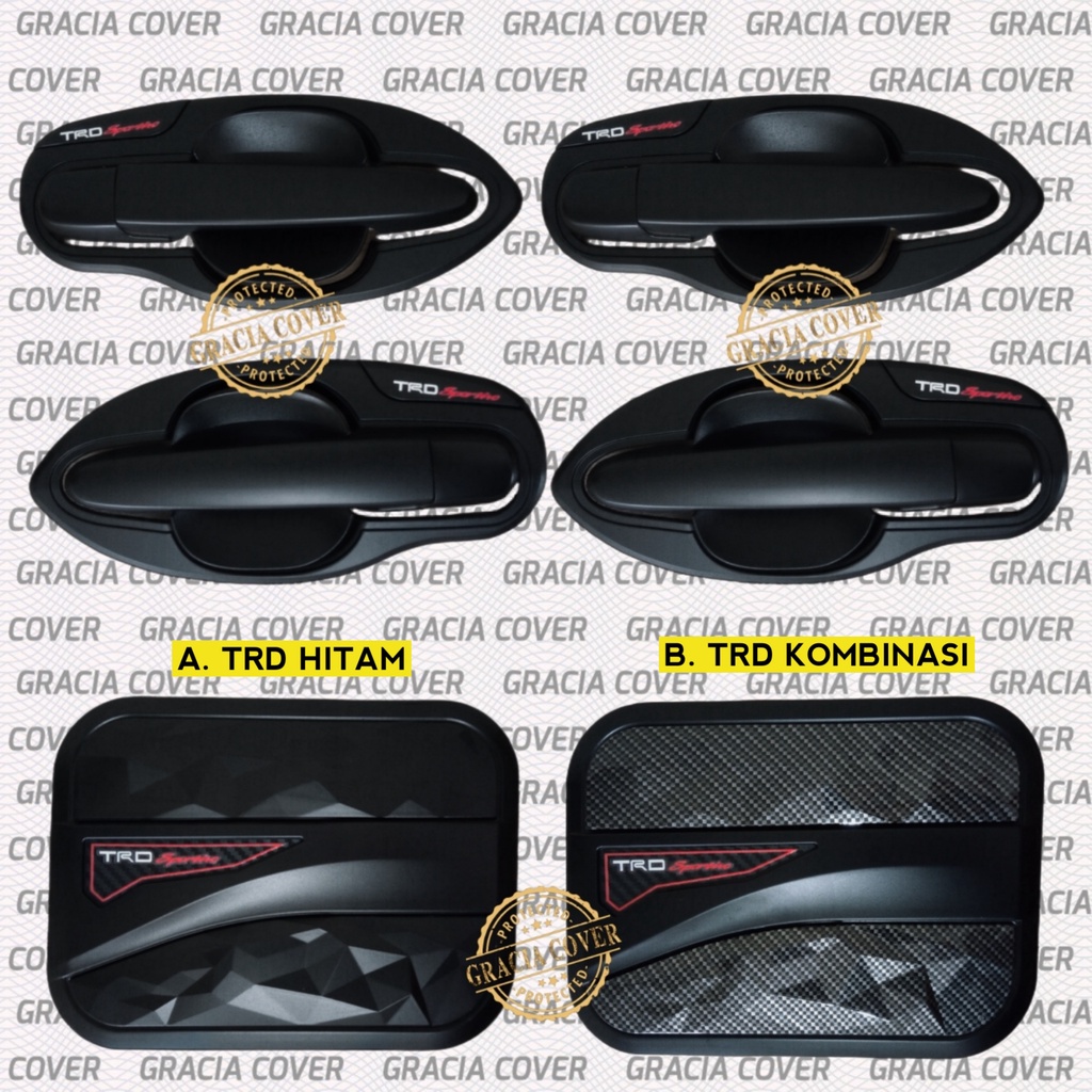 HITAM Calya/sigra TRD SPORTIVO PACKAGE COMPLETE OUTER HANDLE & TANK ...