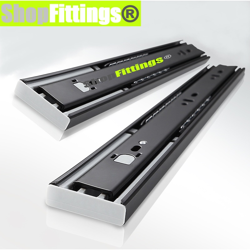 Double Track Drawer Rail Push To Open Ball Bearing Tip On Drawer Runner ...