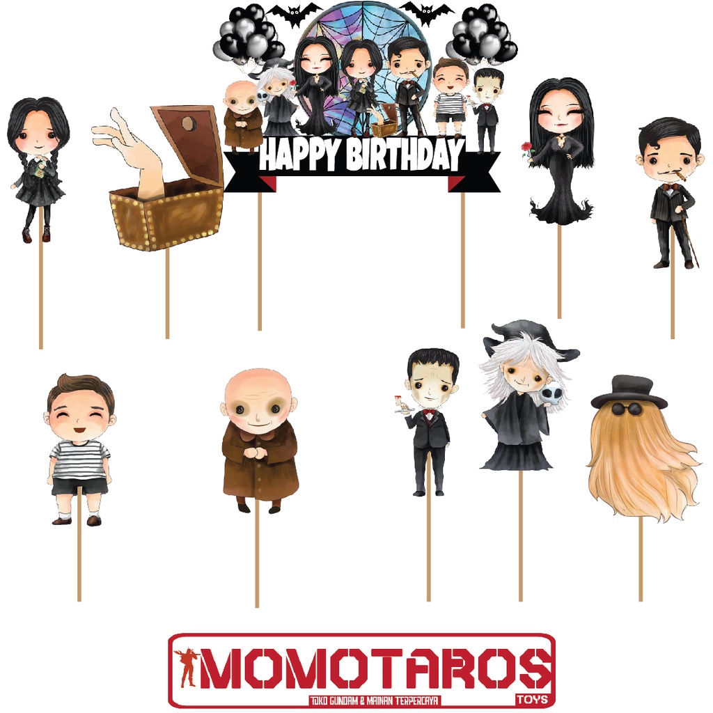 Wednesday Addams cake Topper set | Shopee Philippines