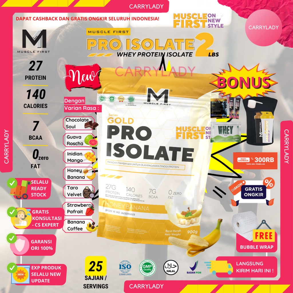 M1 PRO ISOLATE 2 LBS 2LBS MUSCLE FIRST PROTEIN PROISOLATE DIET HALAL ...
