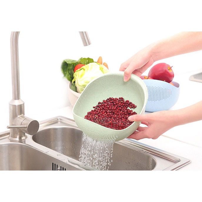 Wbs Multipurpose Fruit Vegetable Rice Washing Basin Container Fruit ...
