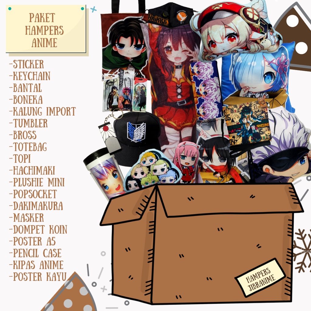 Anime merchandise package / hamper box / fan kit tokyo revengers bocchi ...
