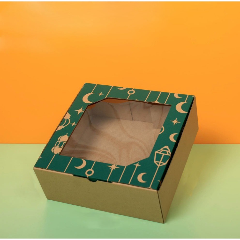 (10Pcs) Cardboard Eid Pudding Box Cake Packaging Box Cake Dus Hampers ...