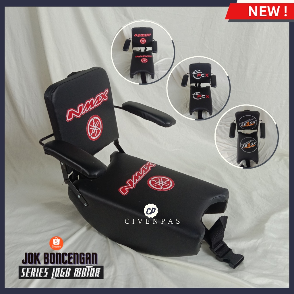 Child Pillion Seat Backrest for NMAX PCX AEROX Jupiter MX motorbike ...