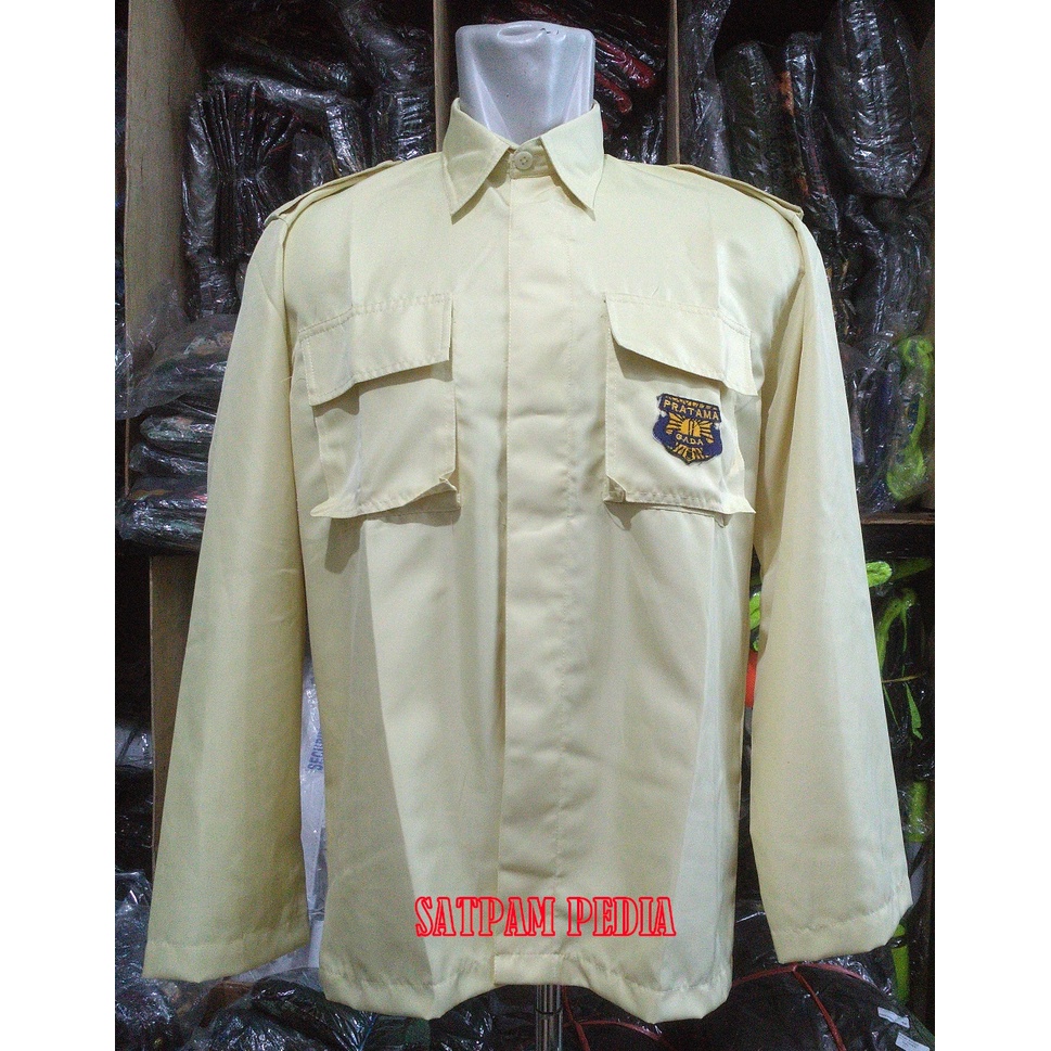 Security Uniform In Beige Color PDL Gaia Material - Uniform PDL ...