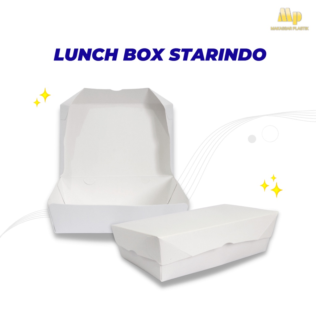 Starindo Paper Lunch Box @ 50 Pcs | Shopee Philippines