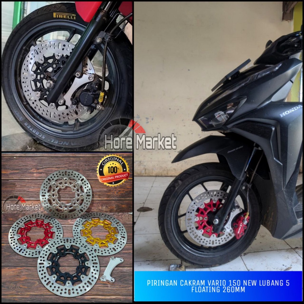 FRONT DISC DISC 260MM FLOATING VARIO 150 NEW 2018 2019 2020 2021 DND ...