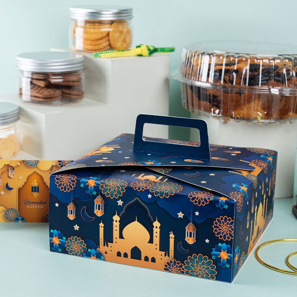 Ramadan Cake Box Packaging Eid Al-Fitr Free Greeting Card | Shopee Philippines
