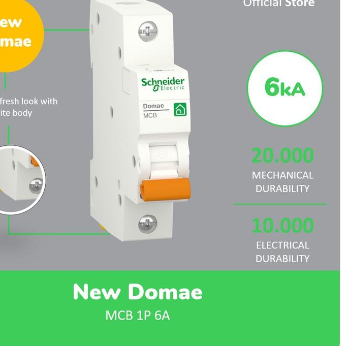 Schneider Electric NEW DOMAE MCB 6A 1P - DOMF | Shopee Philippines