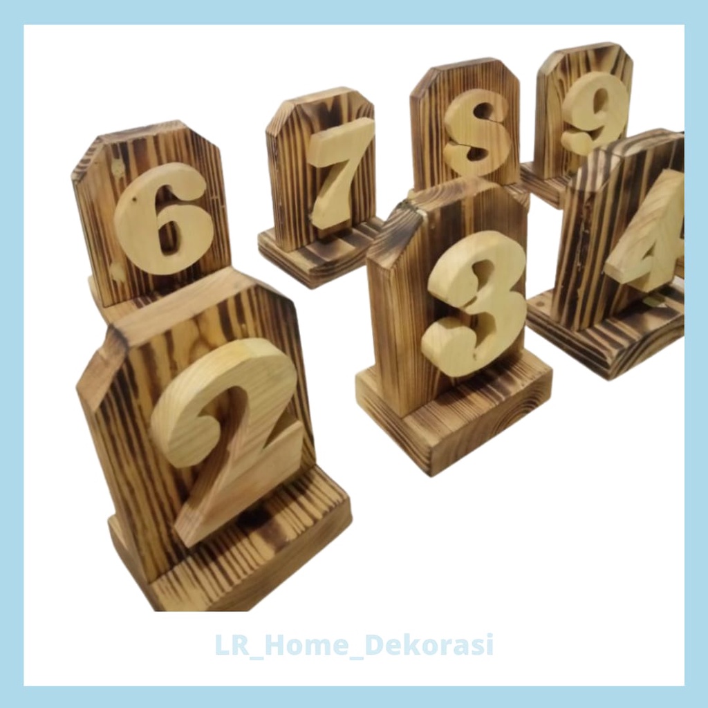 Cafe number | Restaurant Number | Embossed Wooden Table Numbers ...