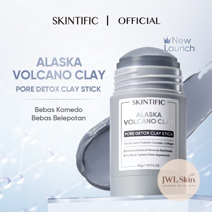 Skintific Alaska Volcano Pore Detox Clay Mask Stick 40g | Shopee ...