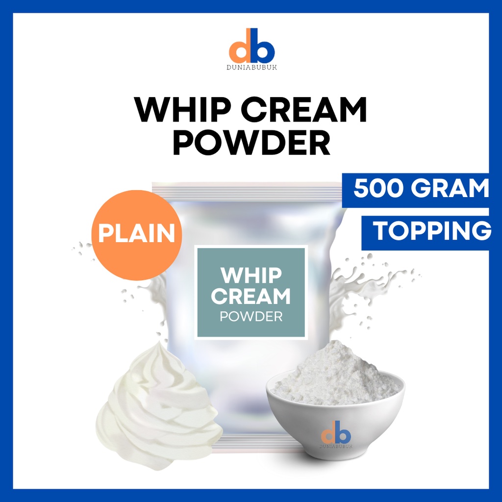 Whipped Cream Powder 500gram/Whipping Cake Topping/whipped Cream/Wippy ...