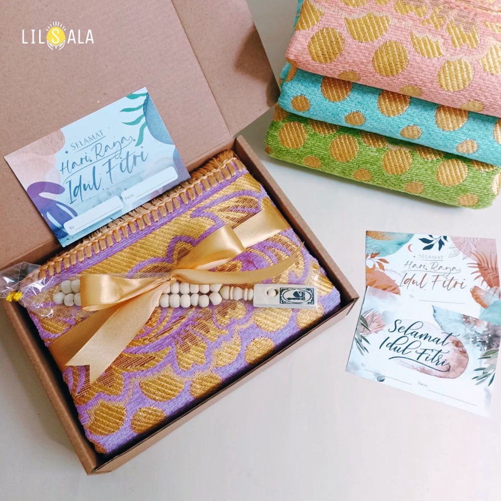 KAYU [BAR2] Adult Turkish Prayer Rug Eid Hampers Free Wooden Tasbih ...