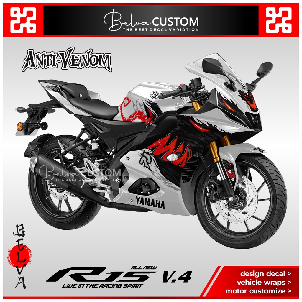 Striping R15 V4 Livery Antivenom - Yamaha R15 V4 Motorcycle Sticker ...