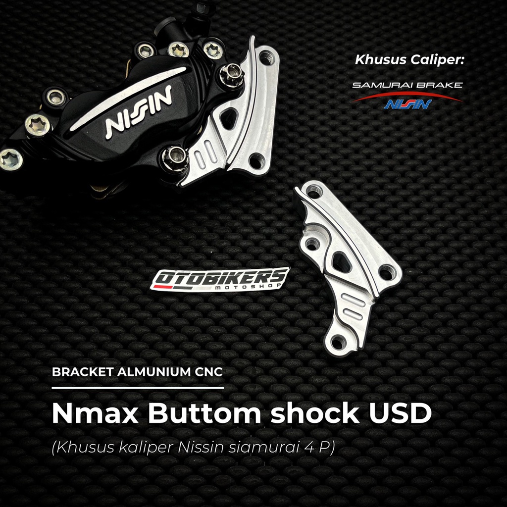 Bracket CNC NMAX BUTTOM SHOCK USD RPD NUI EQUINOX (For Nissin 4P ...