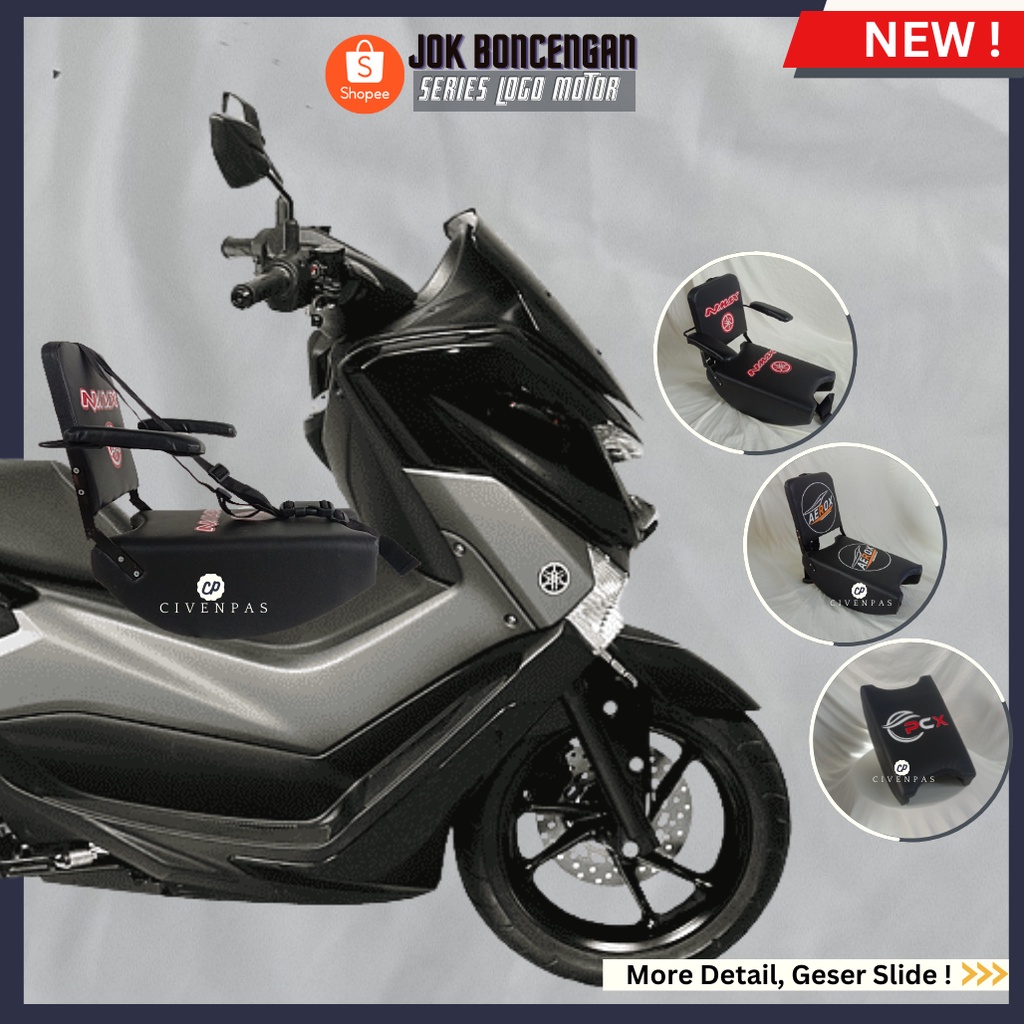 Child Pillion Seat Backrest for NMAX PCX AEROX Jupiter MX motorbike ...