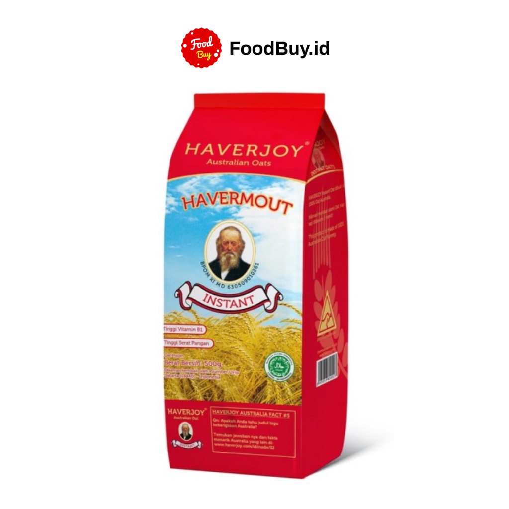 Haverjoy Australia Oats Havermout | Instant Oatmeal 500 gr | Shopee ...