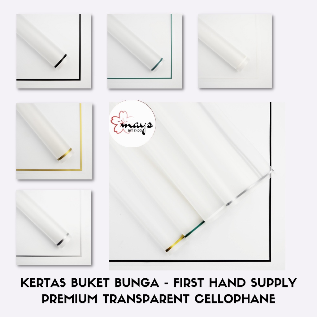 PUTIH [Retail] Transparent Flower Wrapping Paper - Flower Wrap Paper ...