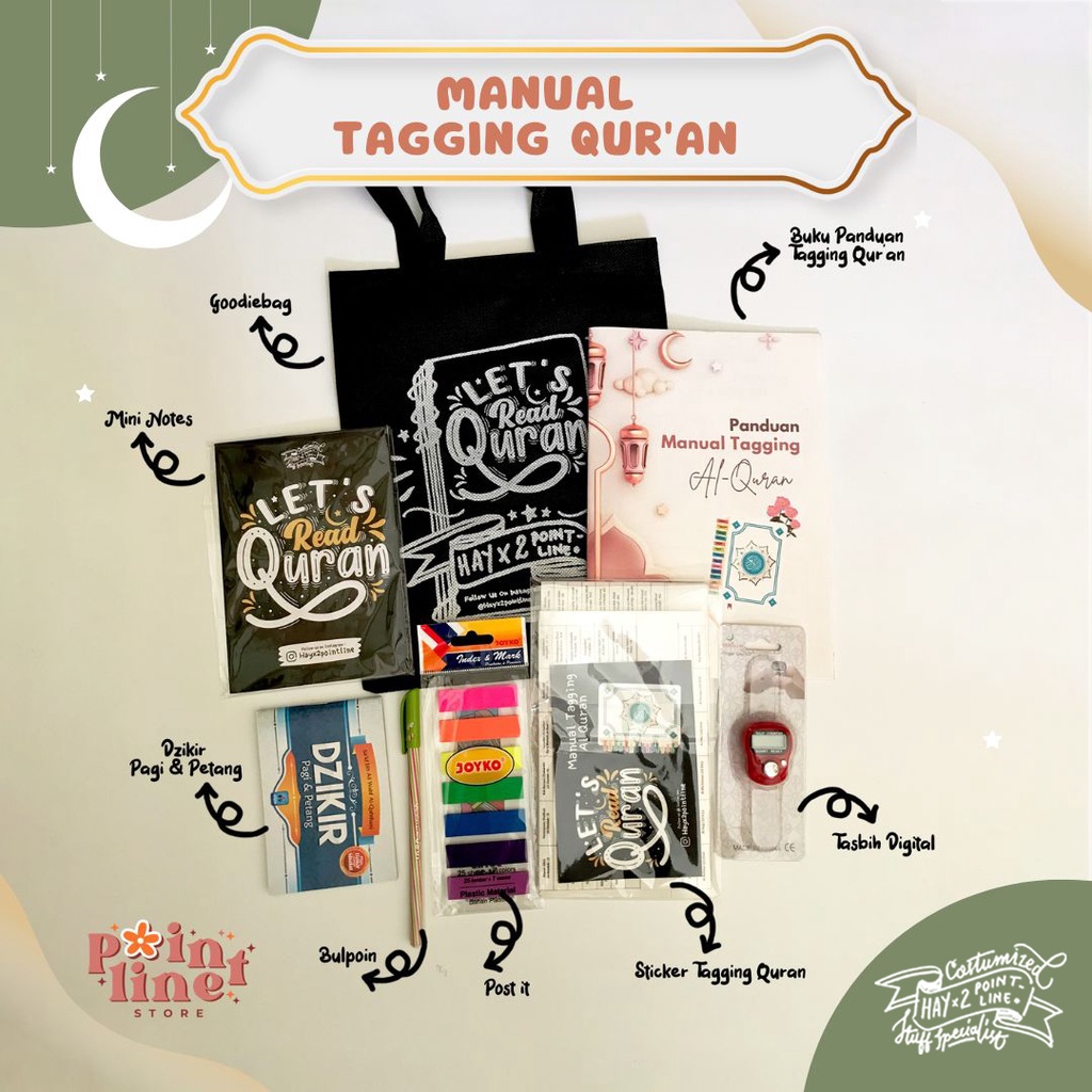 Quran TAGGING KIT - Al-Quran Sticker Set by HAYX2POINTLINE | Shopee ...