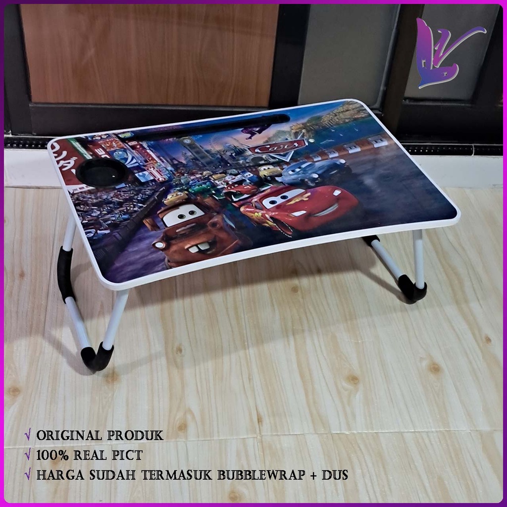 Children's Study Table With Boys motif McQueen CARS Folding Table ...