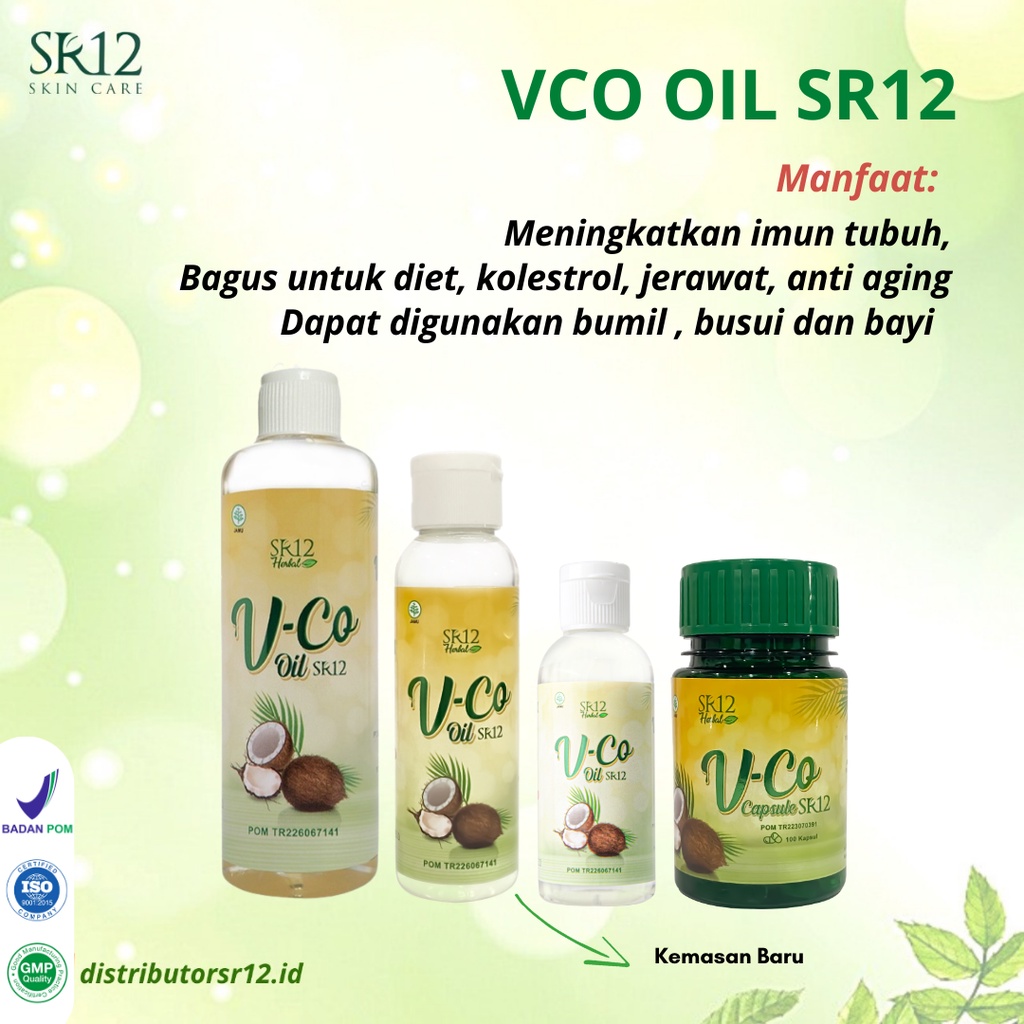 Vco Virgin Coconut Oil SR12 Pure Coconut Oil Booster Health Supplement ...