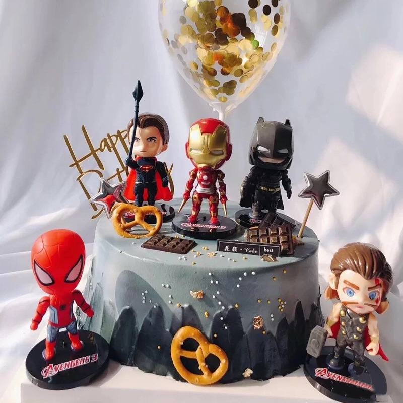 Action FIGURE AVENGERS CAKE TOPPER CAKE DECORATION/MINIATURE DC ...