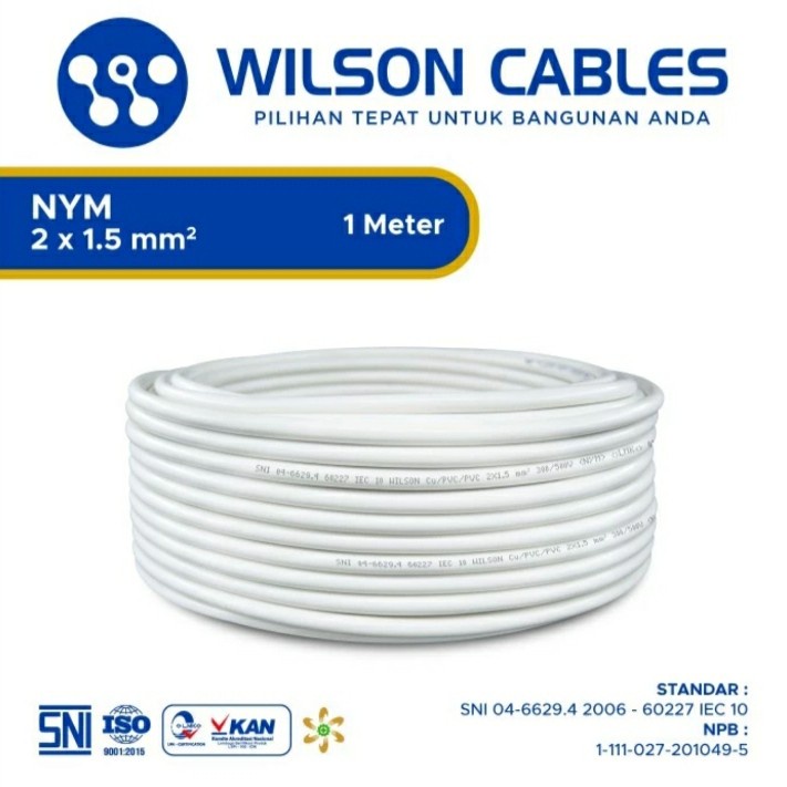 Nym Cable 2x1.5 2x1.5 WILSON Full Copper Not Supreme Eterna - 20m TOP ...