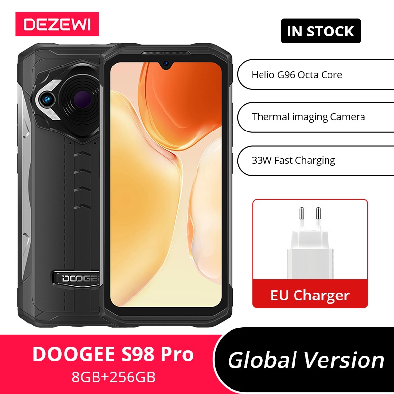 2023 DOOGEE S98 Pro IP68/69 Android 12 Rugged Phone Thermal Imaging ...