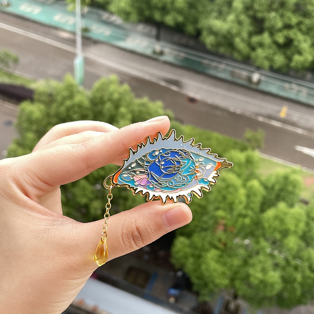 Jujutsu Kaisen Gojo Satoru Blue Eye Lapel Pins Enamel Pin Badges on ...