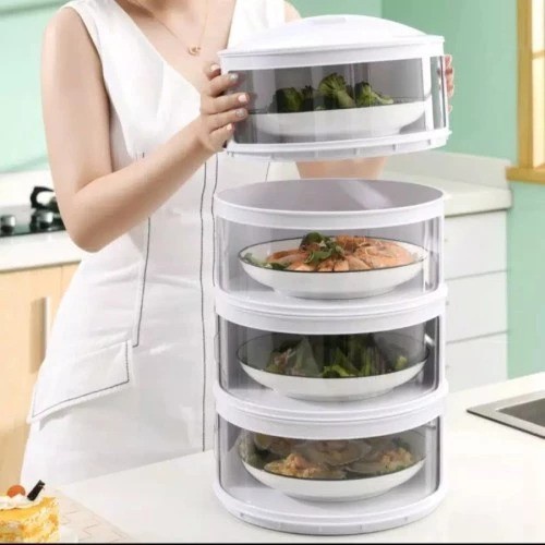 Food Cover Tiered Food Stacking Rack | Shopee Philippines
