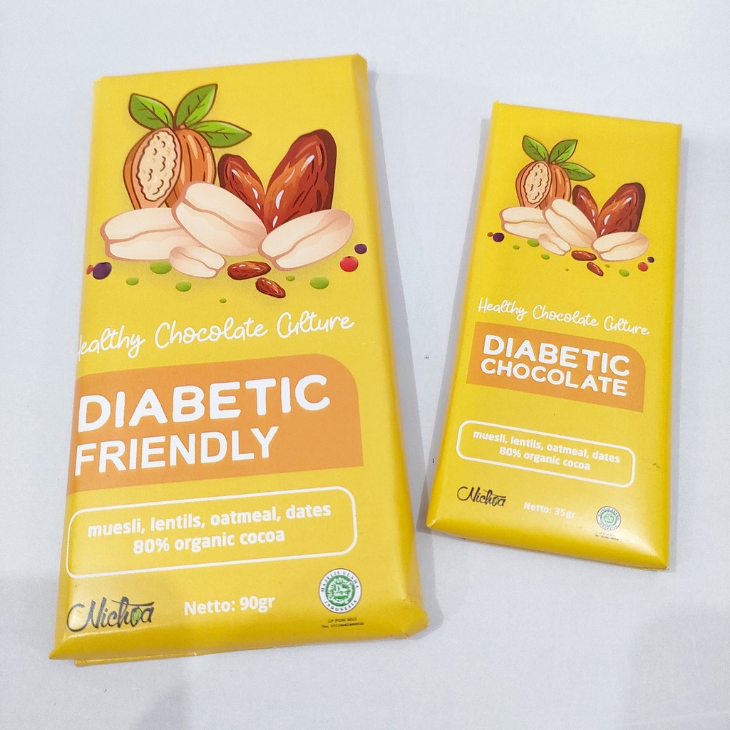 Nichoa Chocolate Diabetic Friendly Chocolate Bar 80% Organic Cocoa ...