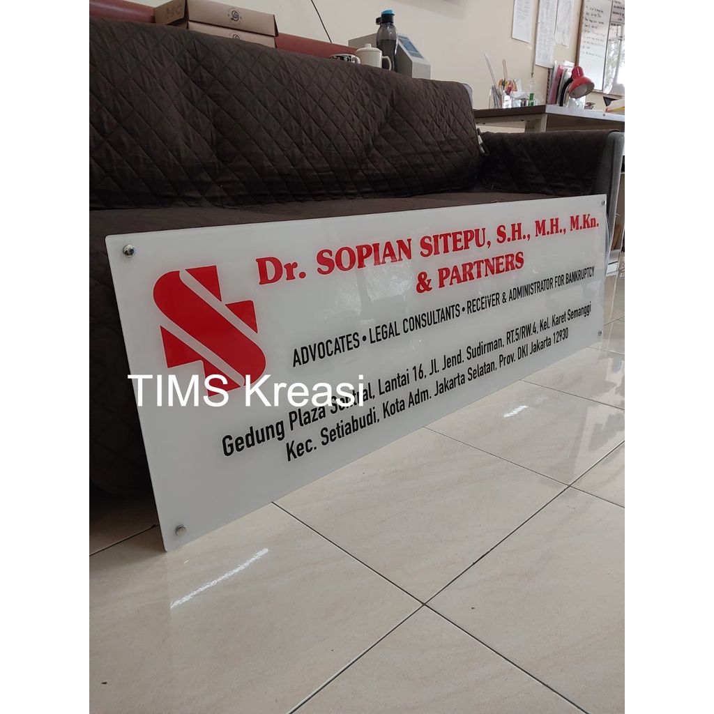 Acrylic Sign+Sticker Cutting | Pt Nameplate | Acrylic Signage | Shopee ...