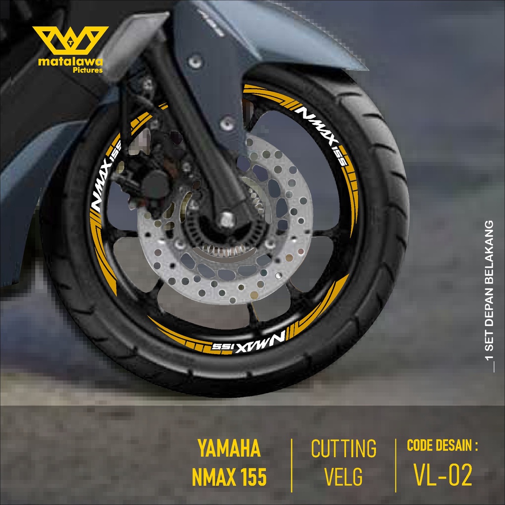Yamaha NMAX 155 VELG CUTTING DESIGN VL-02 | Shopee Philippines