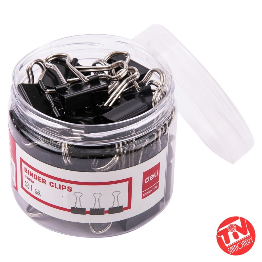 Binder Clips | Deli Paper Clips 25 mm / no.111 (1 tube = 48 pcs ...