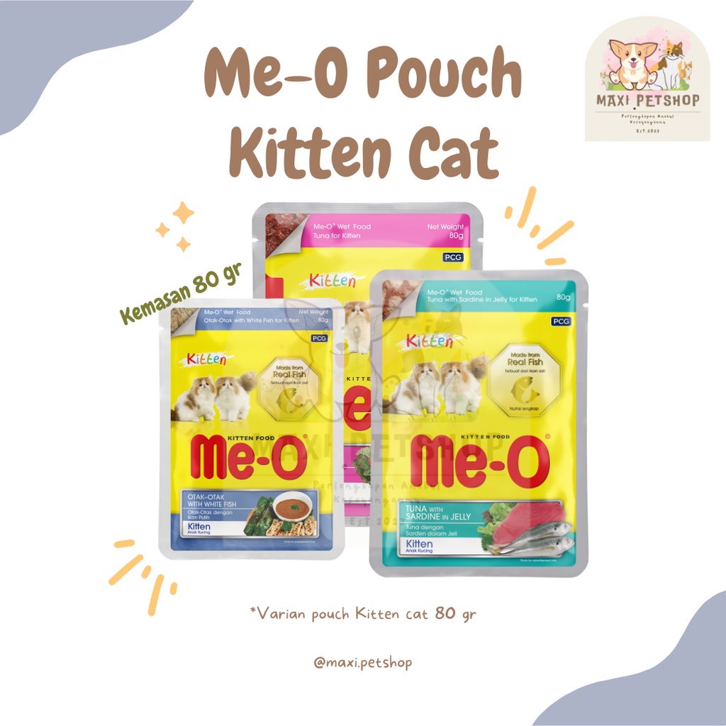 MEO POUCH 80 GR KITTEN CAT / WET CAT SNACK / MEO KITTEN WET FOOD ...