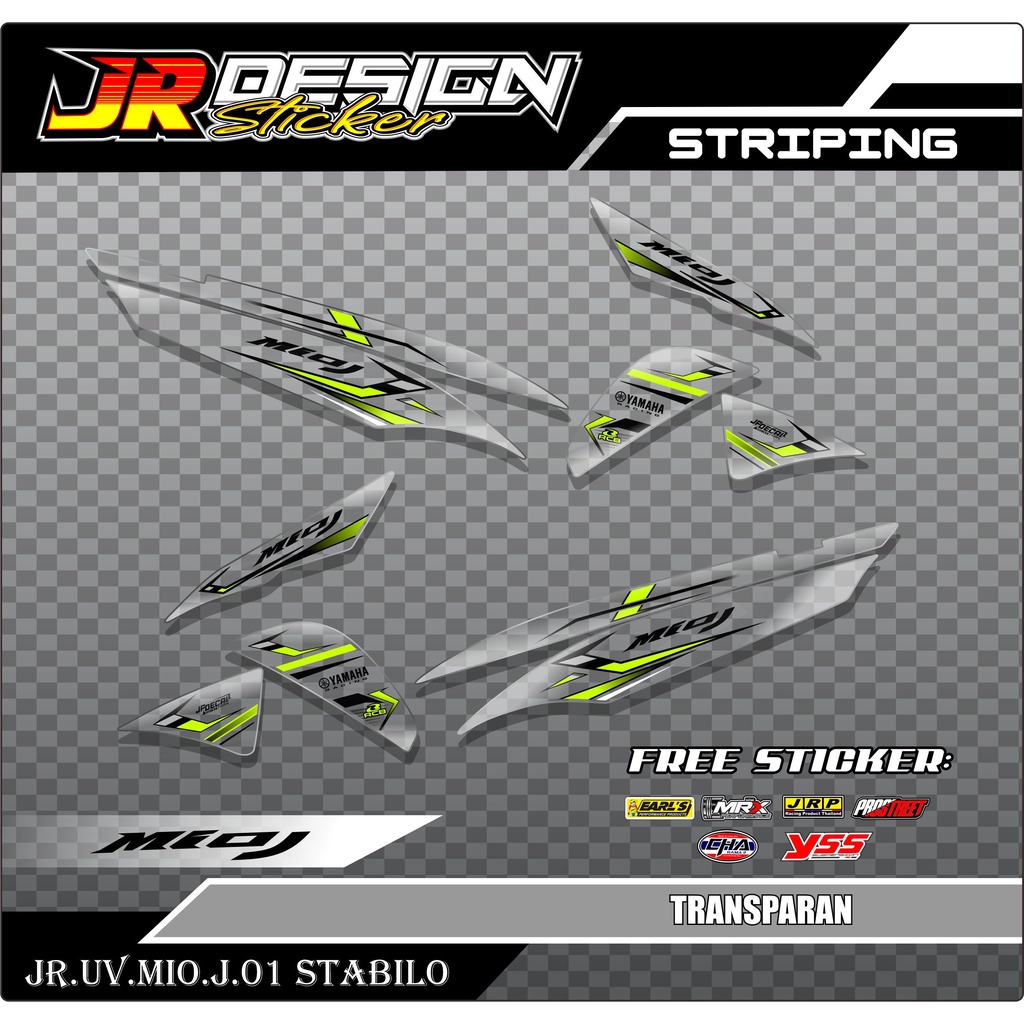 Mio J Striping Sticker - Yamaha Mio J Motorcycle Sticker Transparent ...