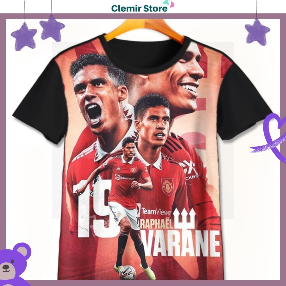 Manchester United Player 3D T-Shirt For Children - Raphael Varane V1 3D ...