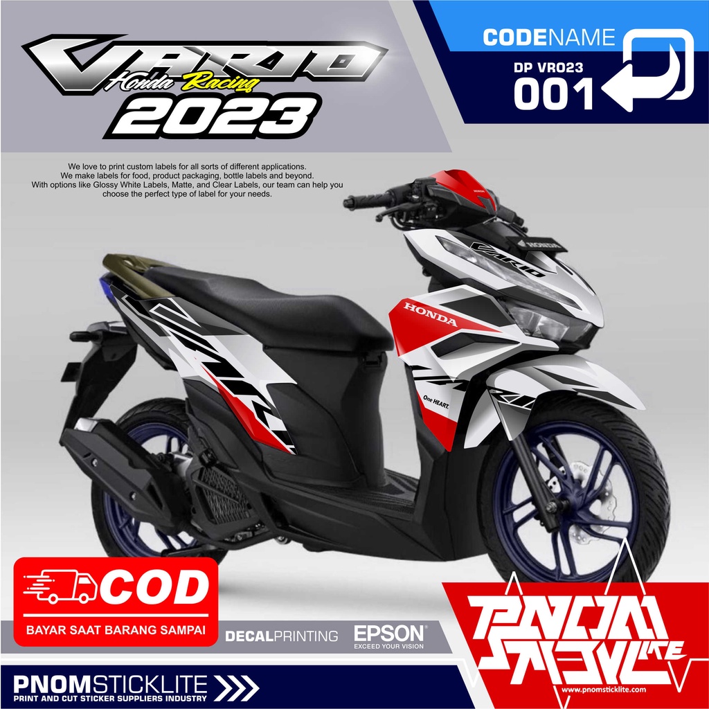 Decal Sticker Vario 2023 Fullbody - Dekal Sticker Custom Vario Design ...
