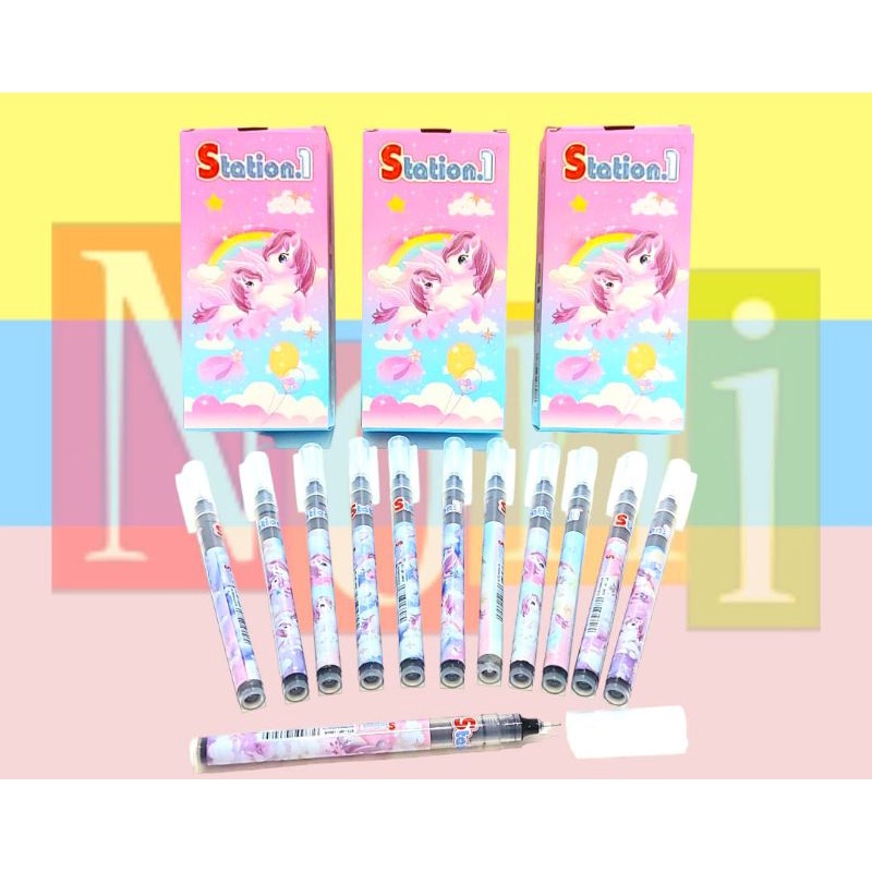 Unicorn Jumbo Ink gel Pen contains more, 1 pack contains 12 pcs ...