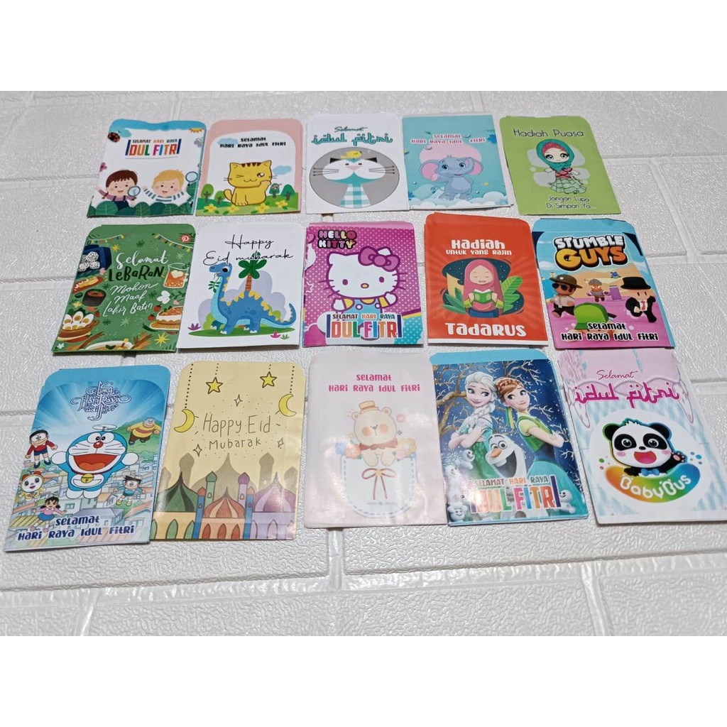 [CONTENTS Of 10] ANGPAO UNIQUE CUTE 2025 EID ENVELOPE AESTHETIC CANDY ...