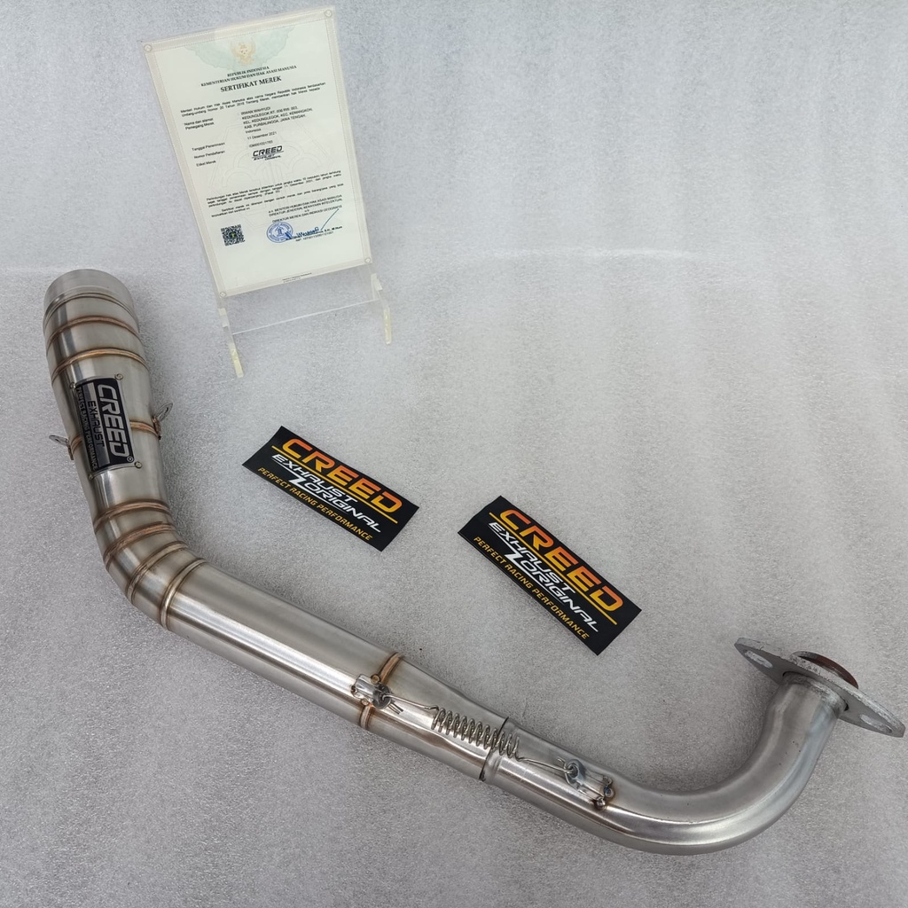 Racing Exhaust Neck Pipe Creed Exhaust Inlet 38-50 mm Aerox Lama/New ...