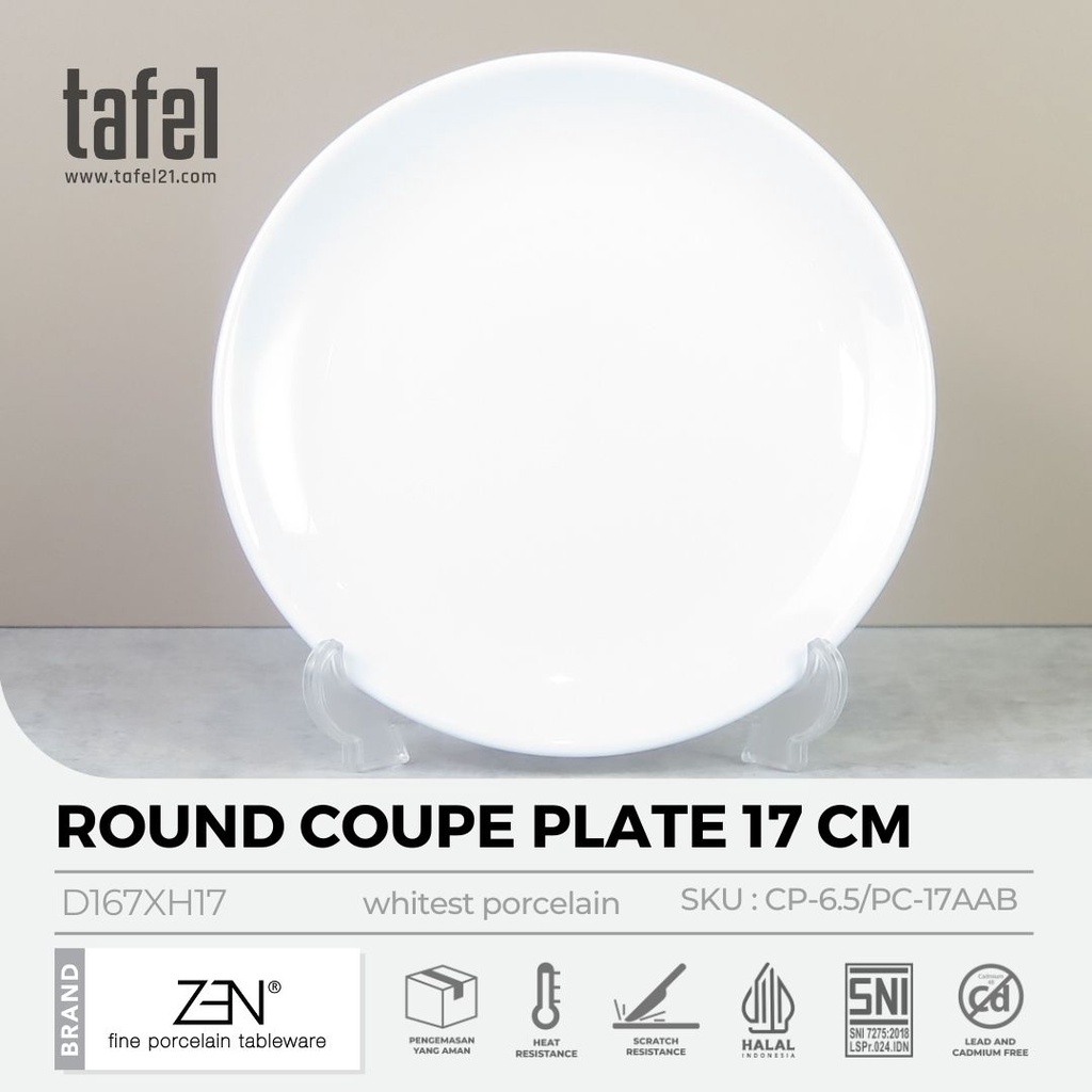 ZEN Plate Round Coupe Plate HORECA 17 cm | Shopee Philippines