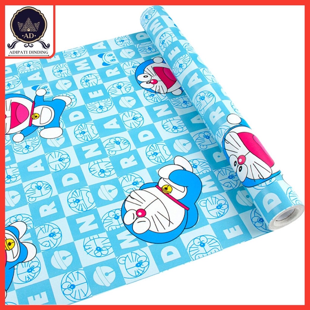Doraemon Motif Wall Wallpaper Letter Box Size 45cm x 10m, Doraemon ...